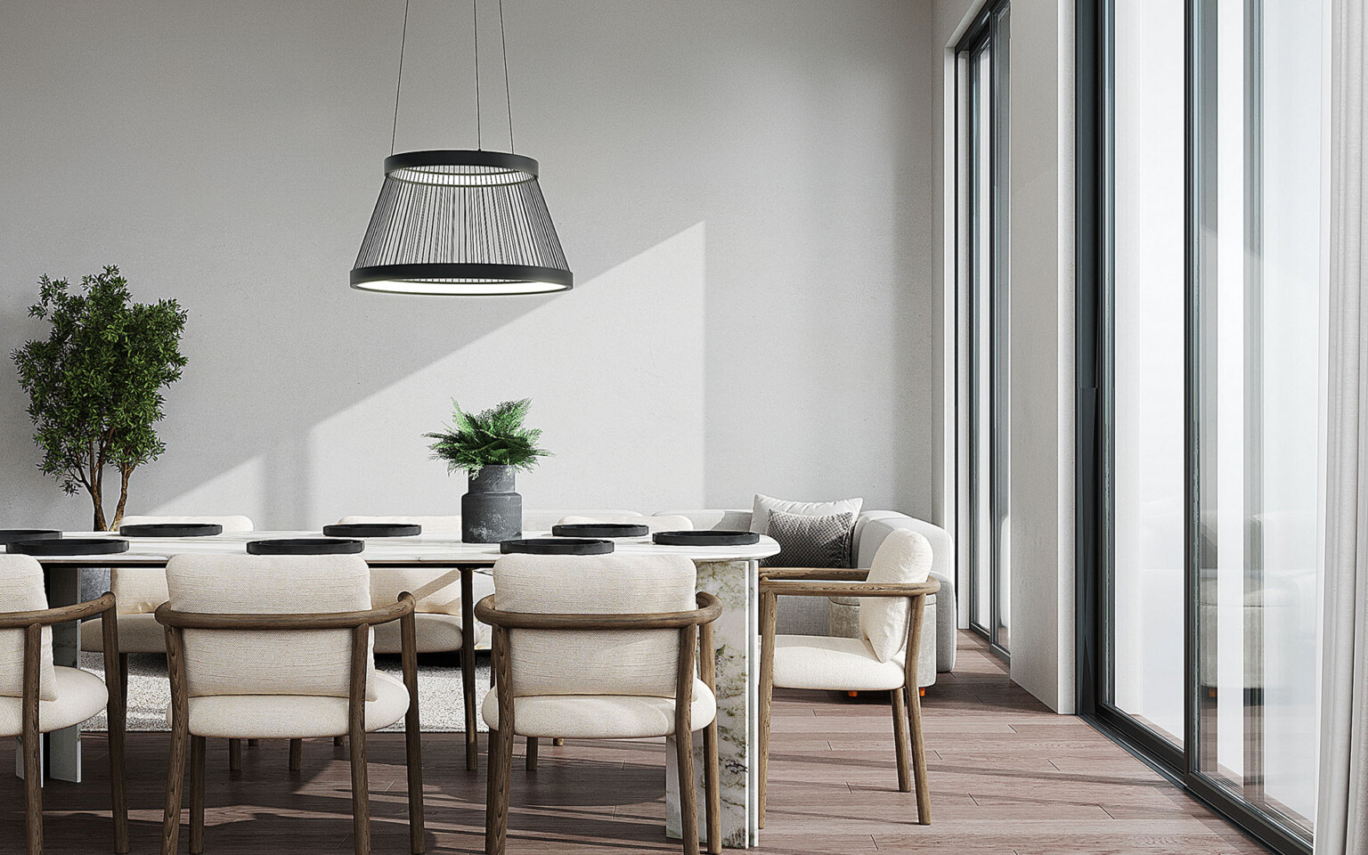 String LED Ceiling Light | Valaisin Grönlund